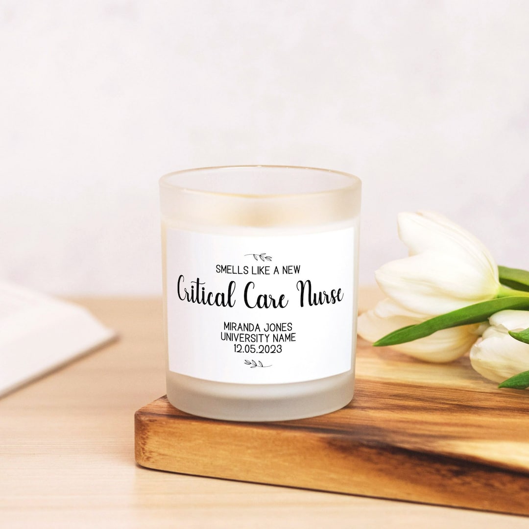 Critical Care Nurse Candle Custom Critical Care Nurse Coconut Soy Wax ...