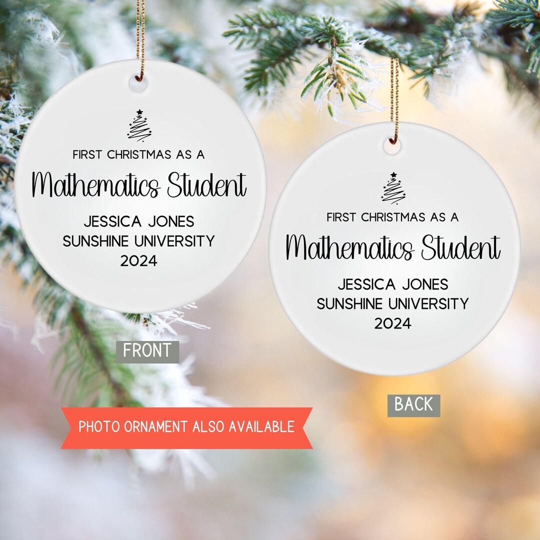 Mathematics Student Gift, Mathematician Gift, Math Major Ornament ...