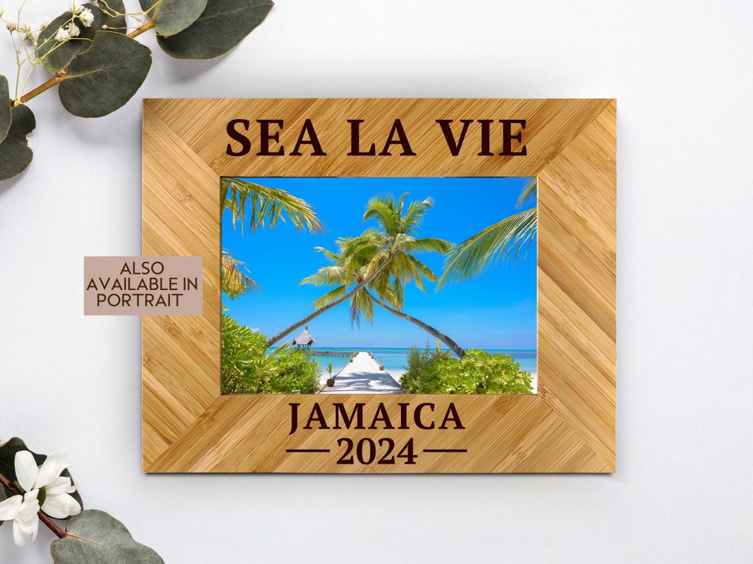 Jamaica Vacation Holiday Gift, Personalized Custom 5x7 Picture Frame ...