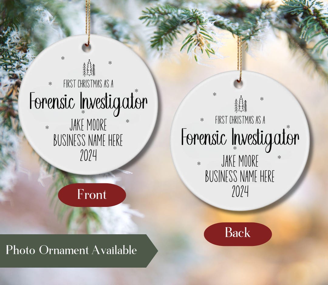 Personalized Forensic Investigator Gift, New Job Promotion Gift for Him ...