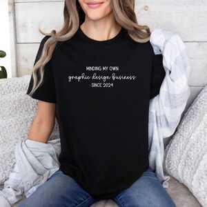 Personalized Graphic Designer Small Business Owner Shirt Women's Small ...