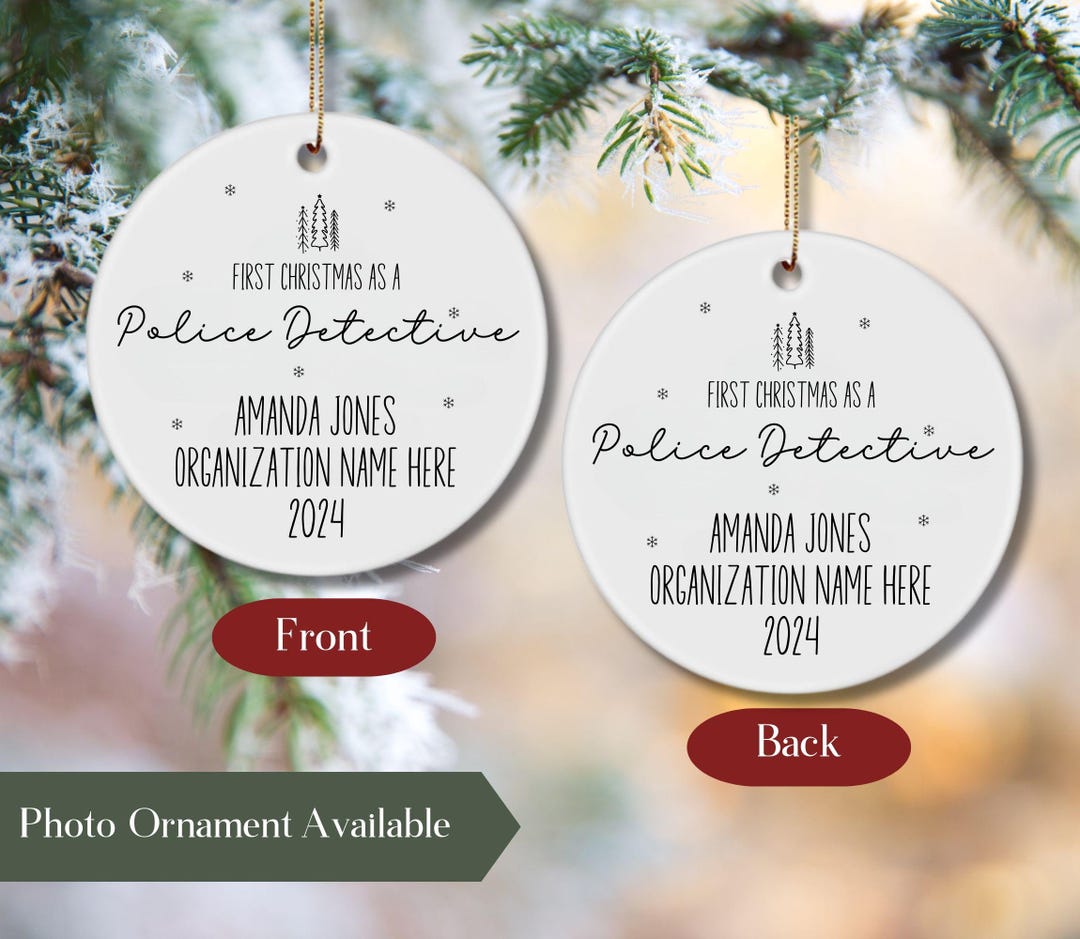 Personalized Police Detective Gift, New Job Promotion Gift for Him Her ...