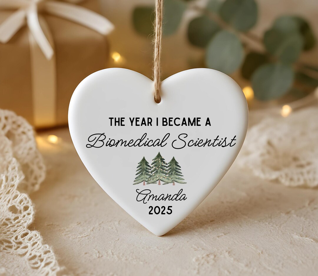 New Biomedical Scientist Ornament, BMS Graduation Gift, Personalized ...