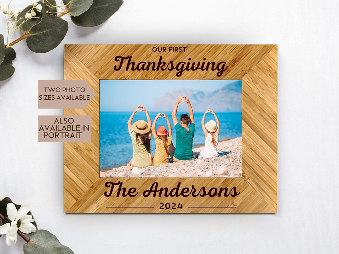 First Family Thanksgiving Gift, Family Picture Frame, New Family Gift ...