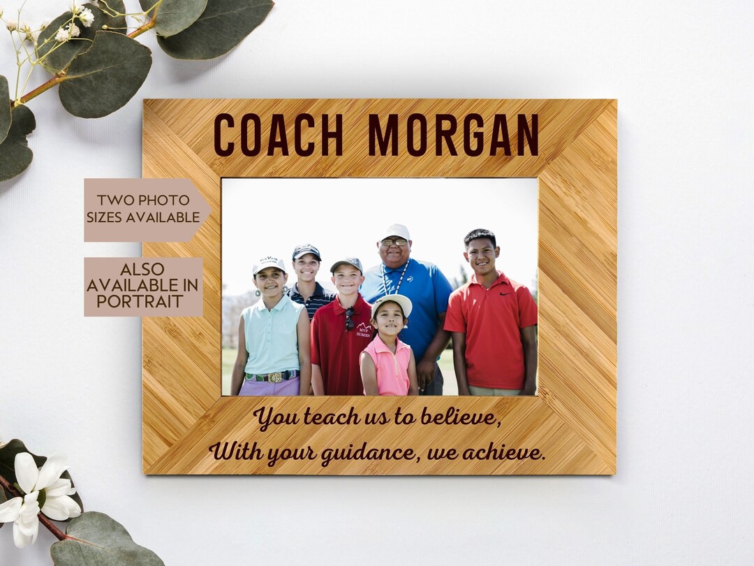 Golf Coach Gift From Team, Coach Picture Frame, Thank You Appreciation ...
