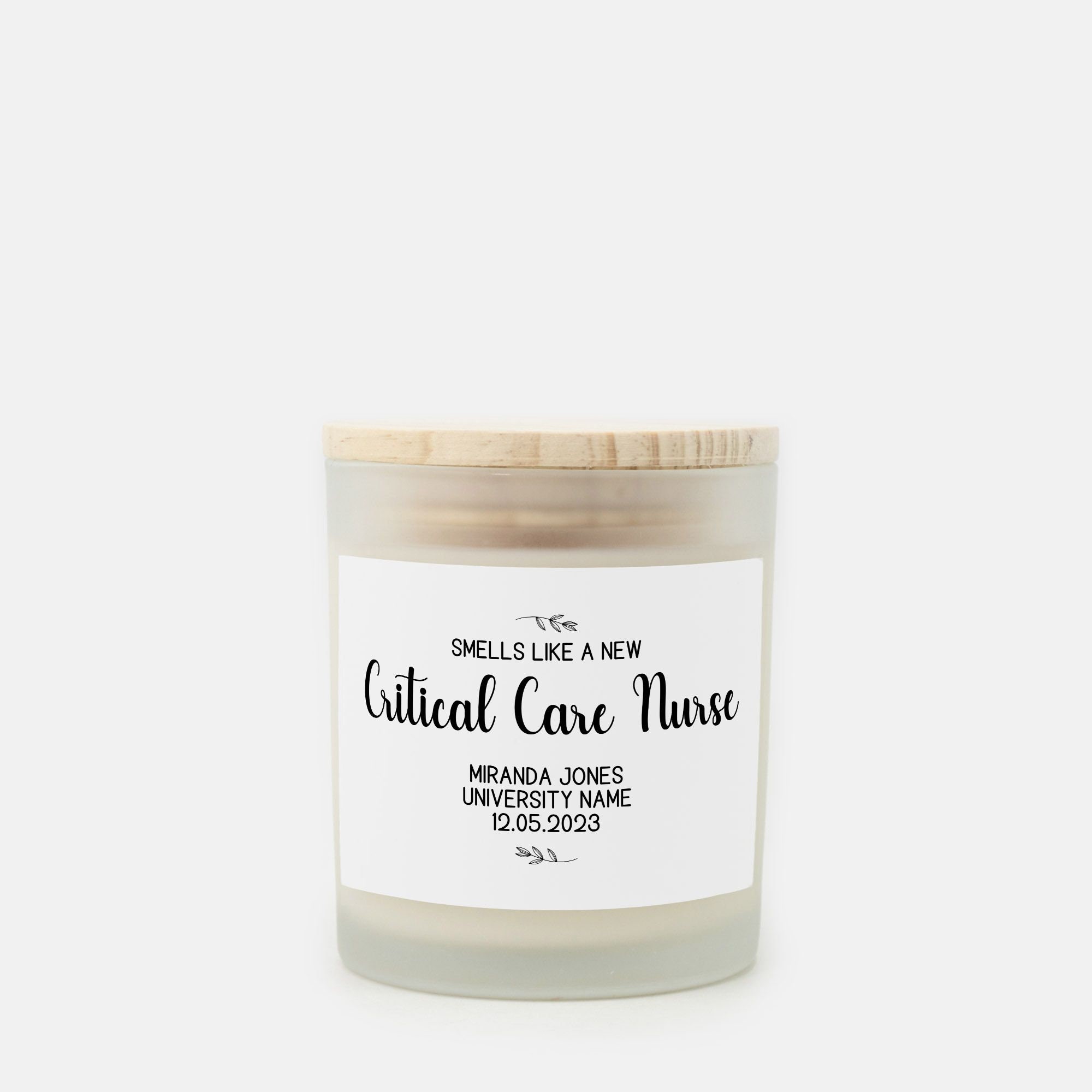 Critical Care Nurse Candle Custom Critical Care Nurse Coconut Soy Wax ...