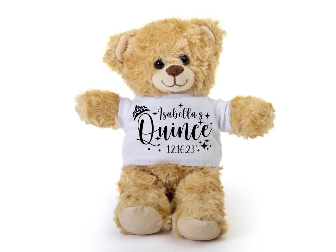 Quince, Custom Teddy Bear, Quince Bear, Quinceanera Gifts, Quince Teddy ...