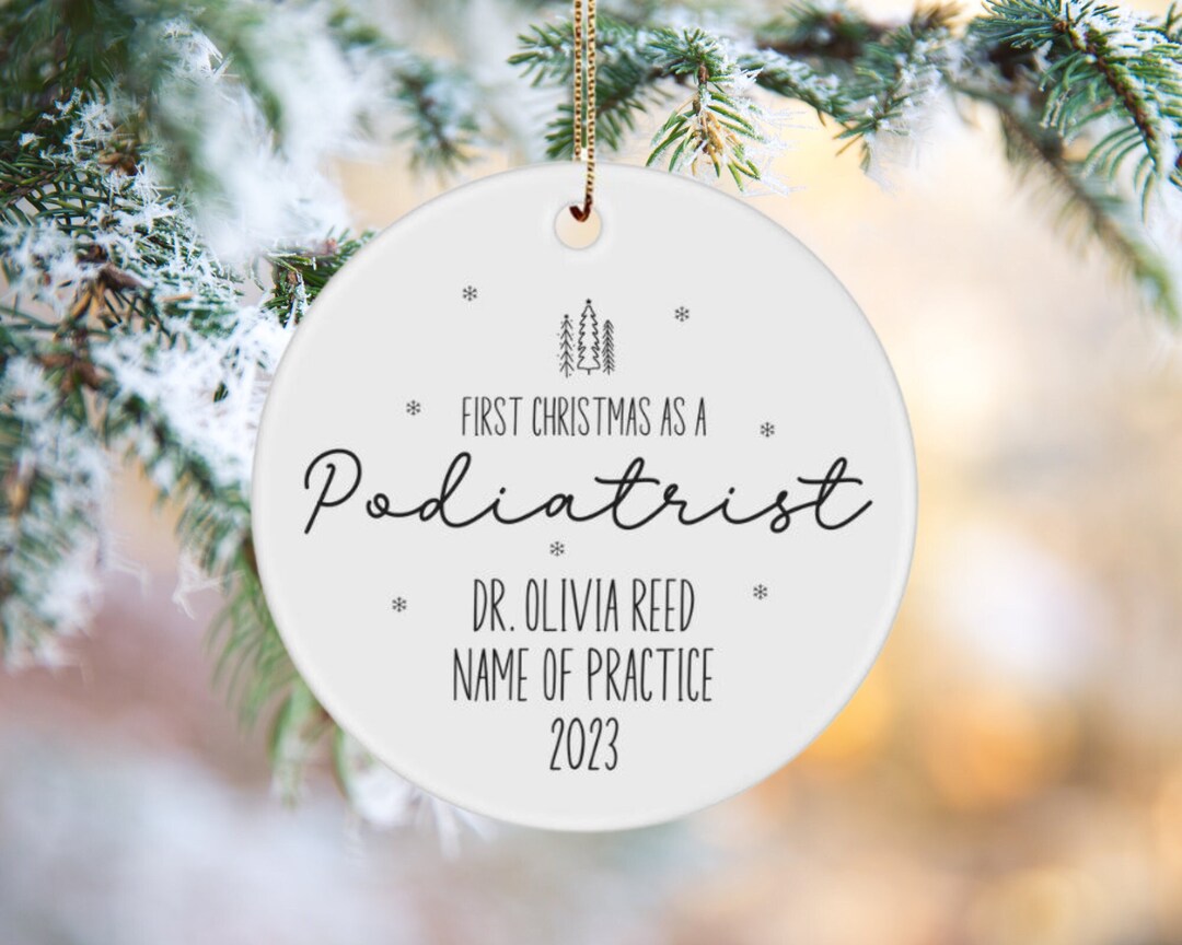Podiatrist Gift, Podiatrist Ornament, Gift for Podiatrist, Personalized ...
