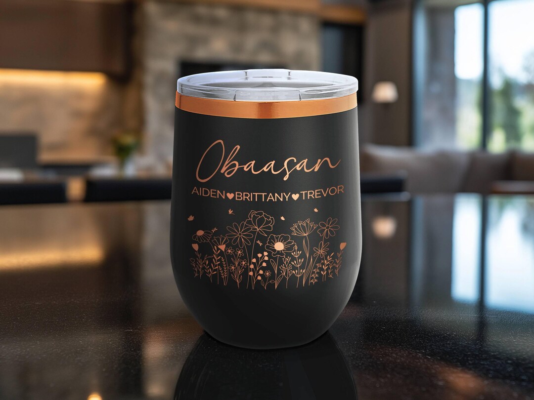Personalized Obaasan Tumbler With Grandkids Names, Mother's Day ...