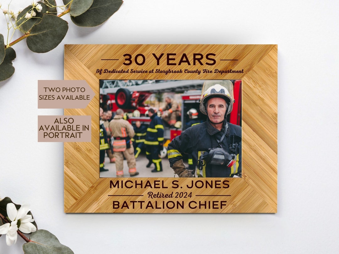 Battalion Chief Firefighter Retirement Gift, First Responder Retirement ...