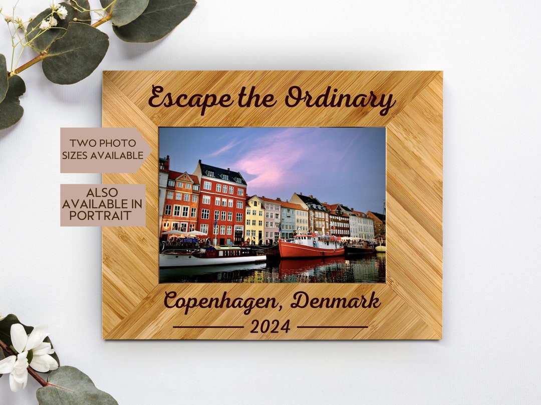 Copenhagen Vacation Holiday Gift, Personalized Custom 5x7 Picture Frame ...