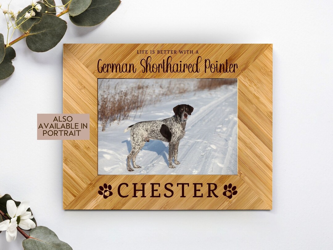 German Shorthaired Pointer, Personalized Custom Picture Frame, Dog ...