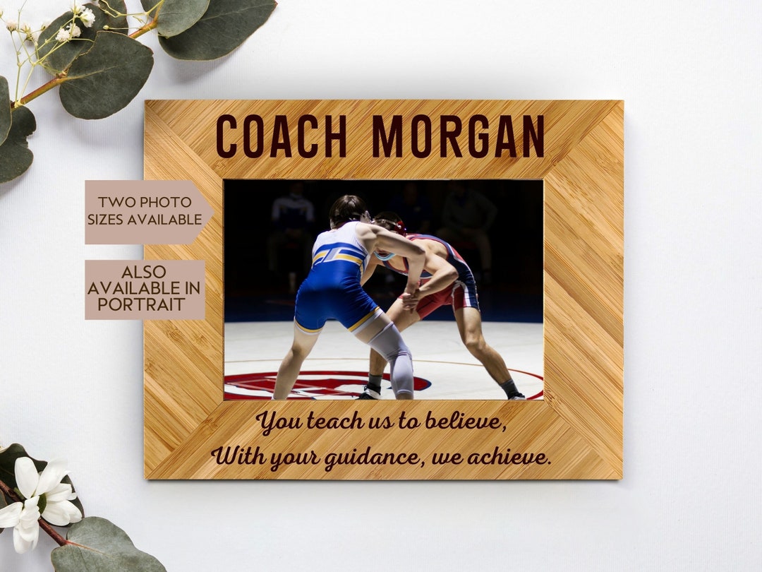 Wrestling Coach Gifts From Team, Coach Picture Frame, Thank You ...