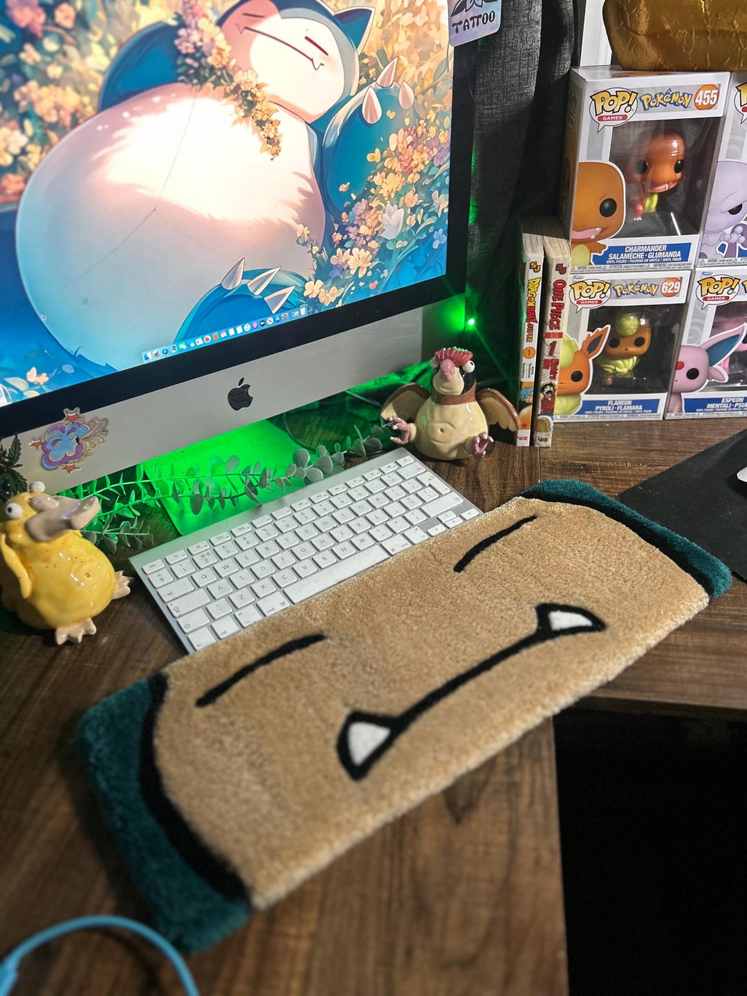 Anime Snorlax Pokémon Inspired Keyboard Rug - Etsy