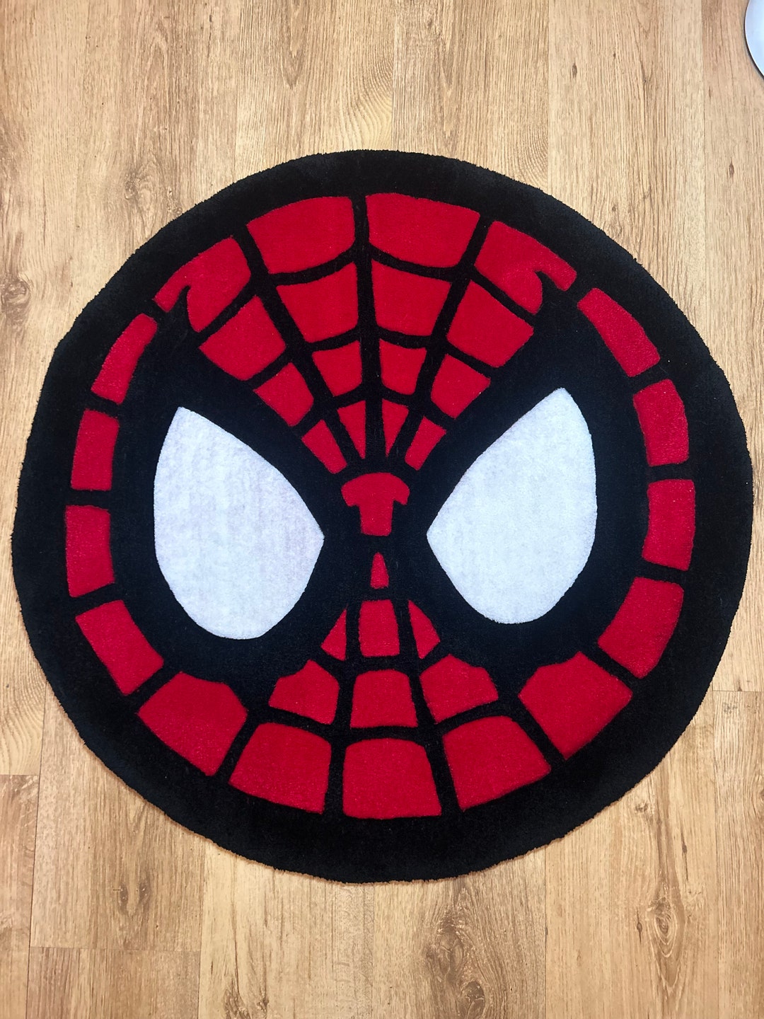 Spiderman Inspired Handmade Rug - Etsy