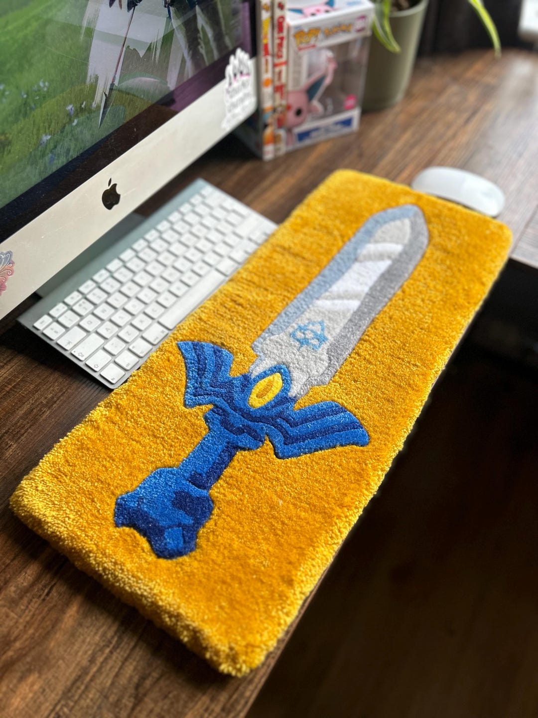 Master Sword Inspired Keyboard Rug - Etsy