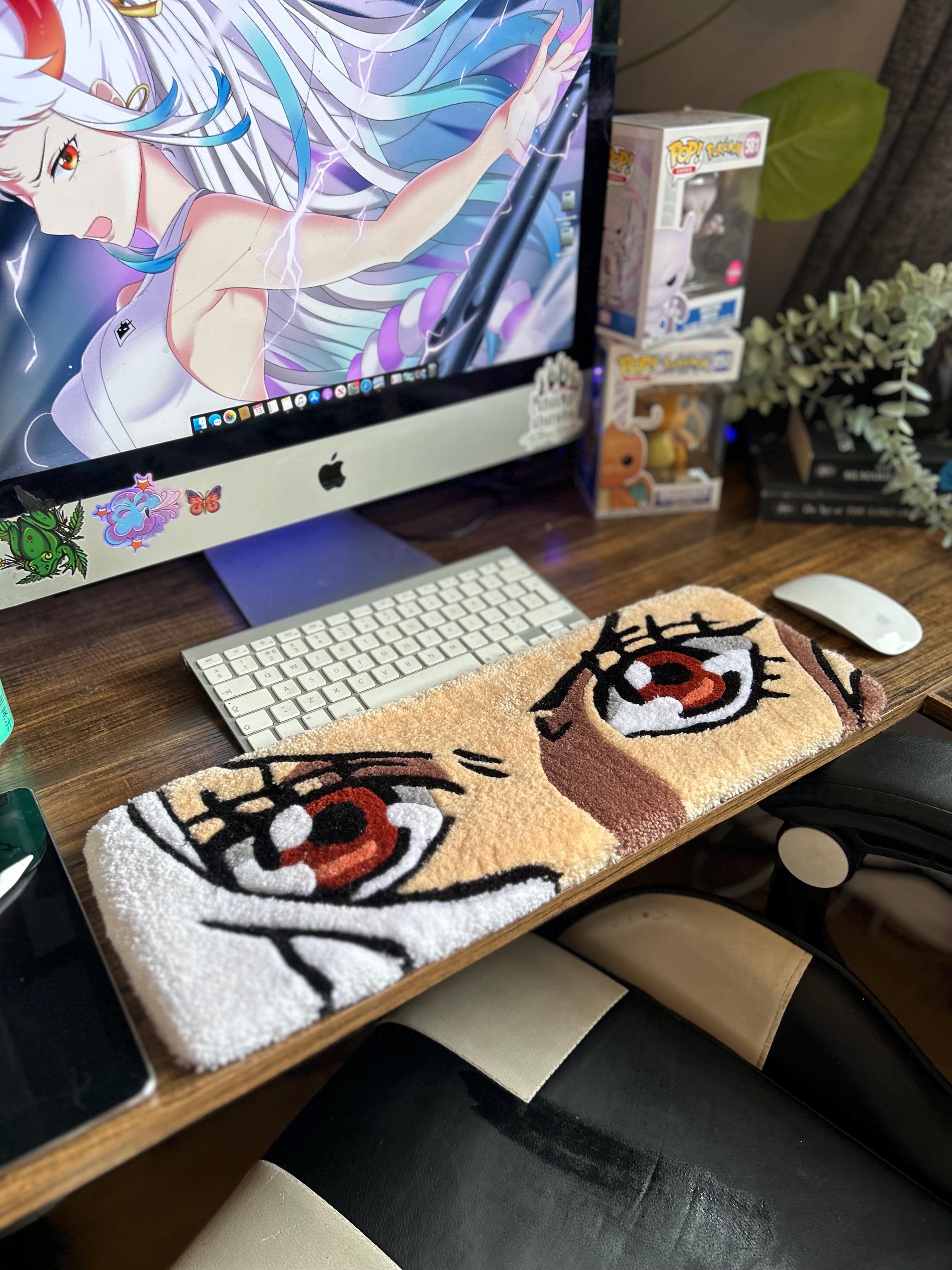 Anime Yamato Eyes Inspired Keyboard Rug - Etsy