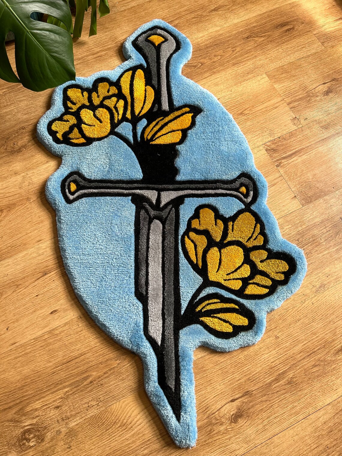 Anduril Shard of Narsil Lord of the Rings Inspired Handmade Rug - Etsy