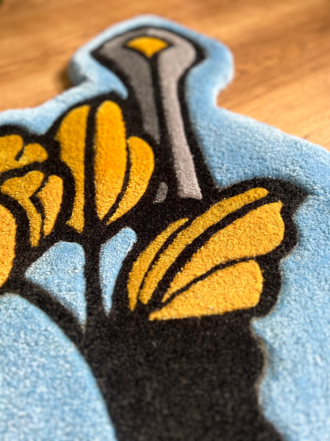 Anduril Shard of Narsil Lord of the Rings Inspired Handmade Rug - Etsy