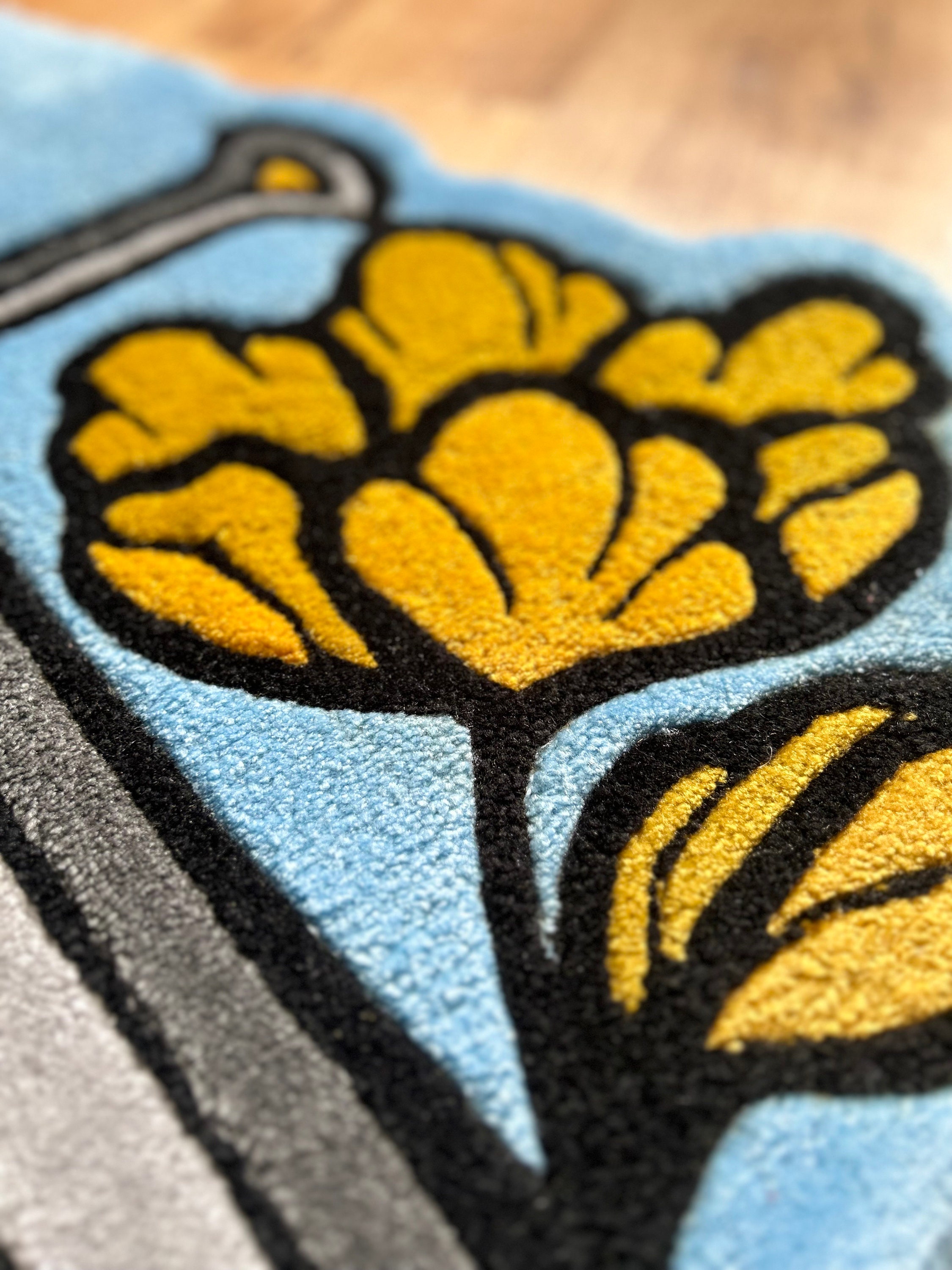 Anduril Shard of Narsil Lord of the Rings Inspired Handmade Rug - Etsy