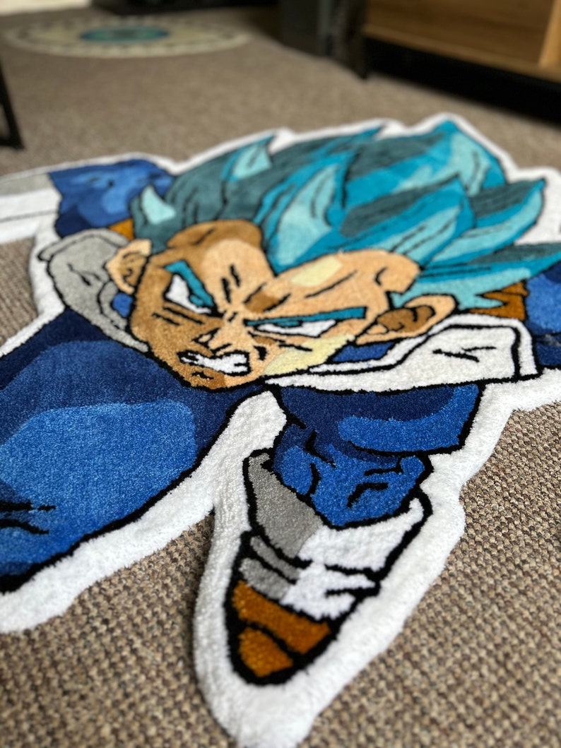 Vegeta Inspired Handmade Rug - Etsy