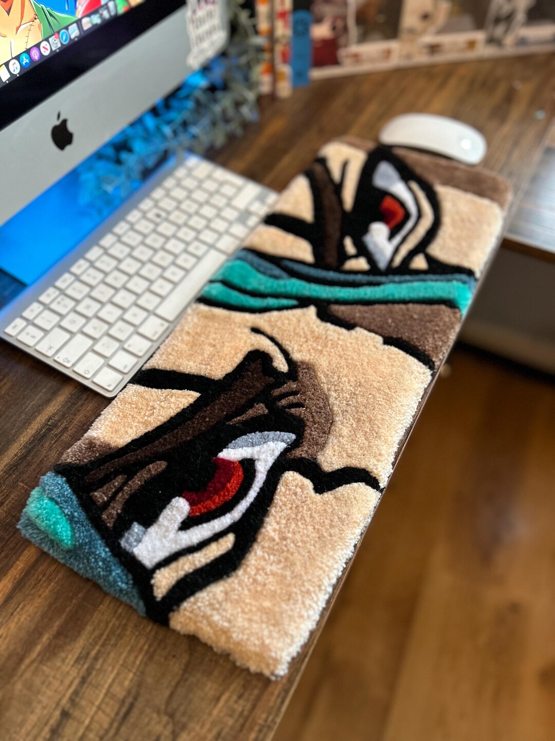 Anime Senku Eyes Inspired Keyboard Rug - Etsy