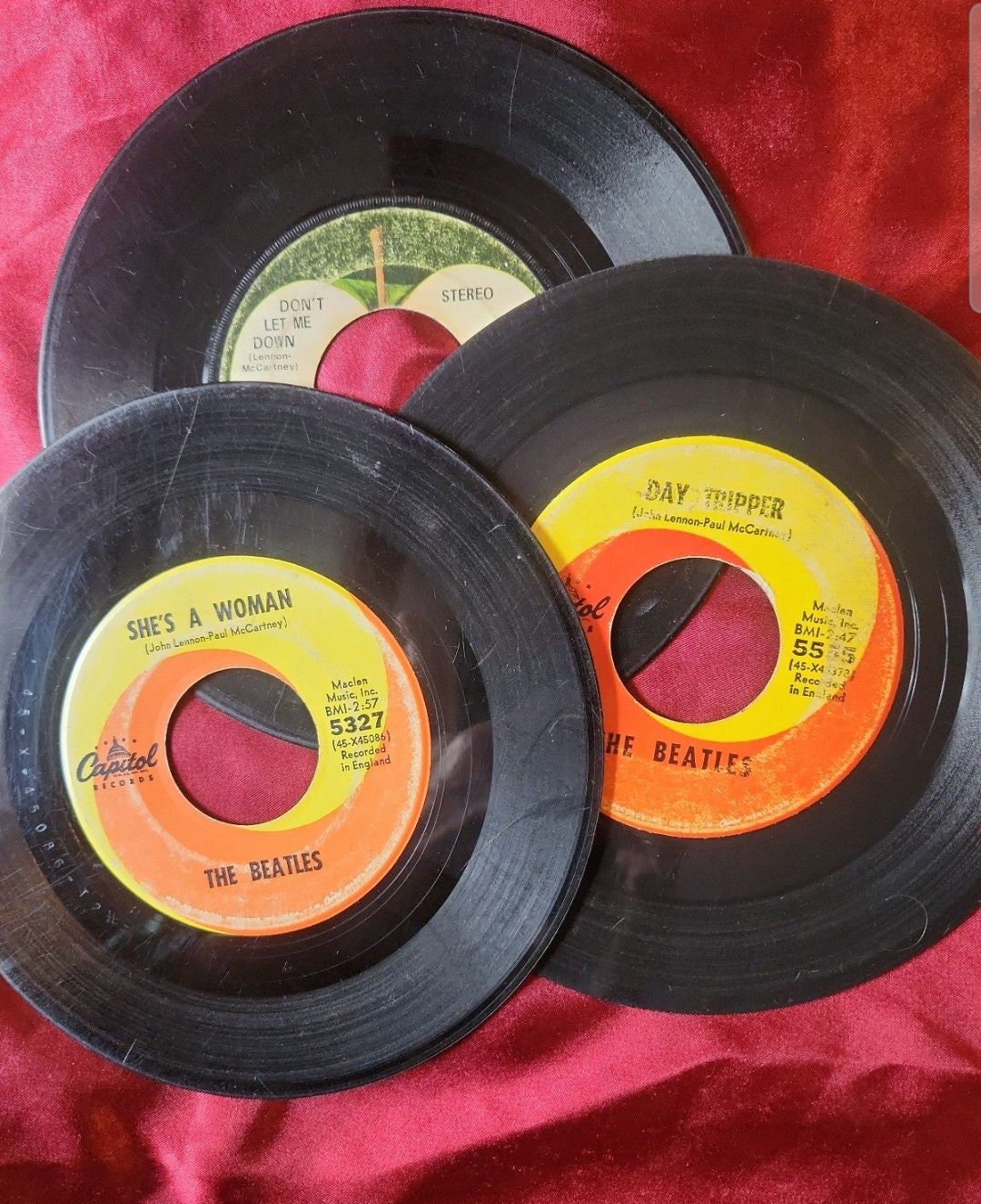 Vintage Records Beatles 45s - Etsy