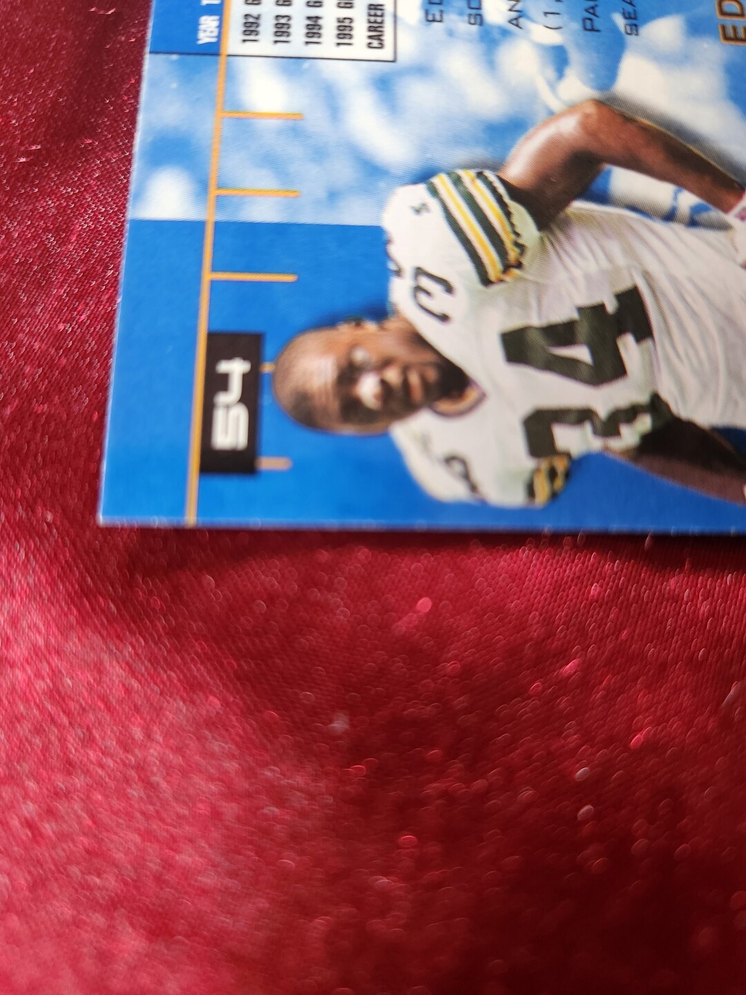 Green Bay Packer Edgar Bennett Sports Memorabilia Card - Etsy