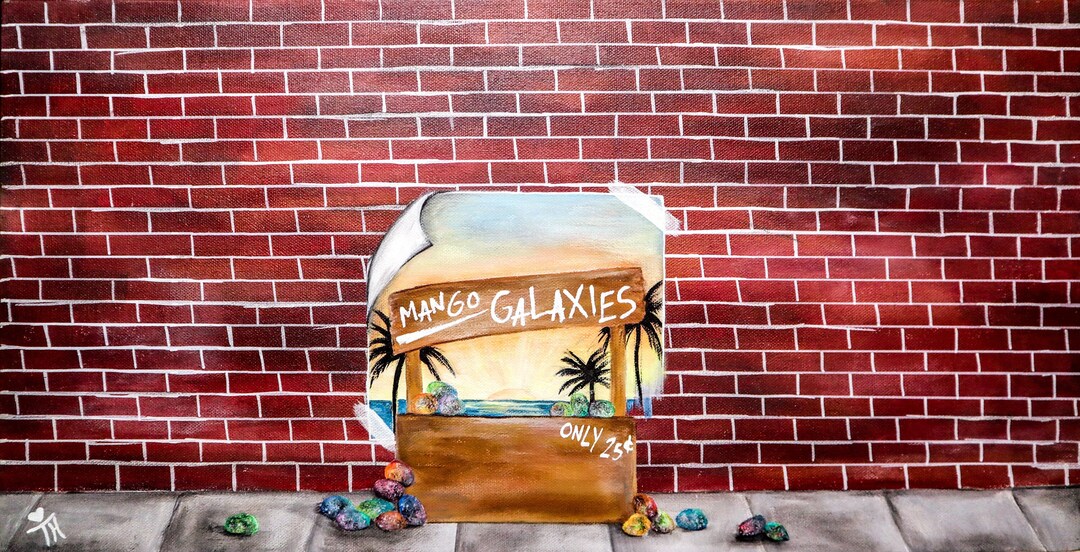 Mango Galaxies Stand-original Art Print - Etsy