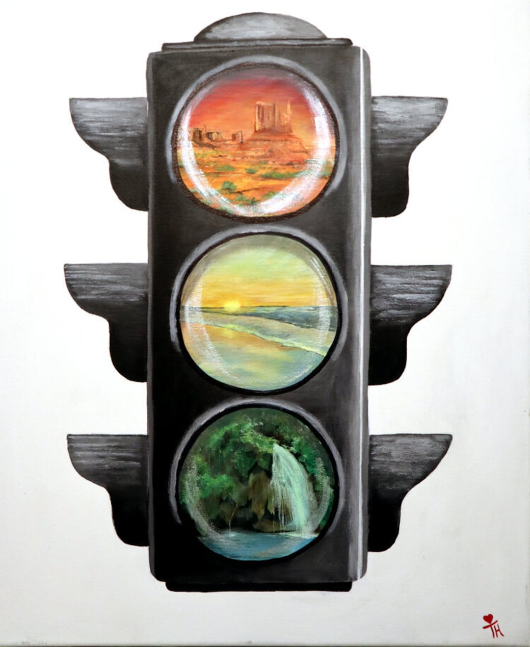 Street Art/ Traffic Signal -original Art Print - Etsy