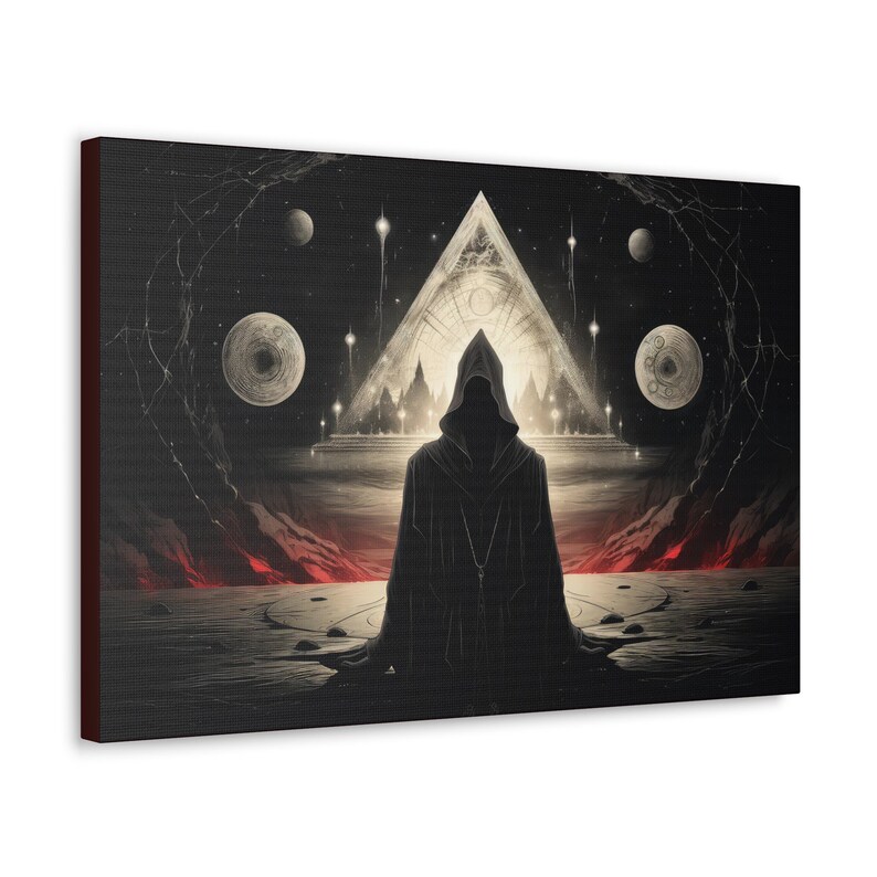 Mystic Celestial Enigma, Esoteric Occult Artwork for Cosmic Seekers - Etsy