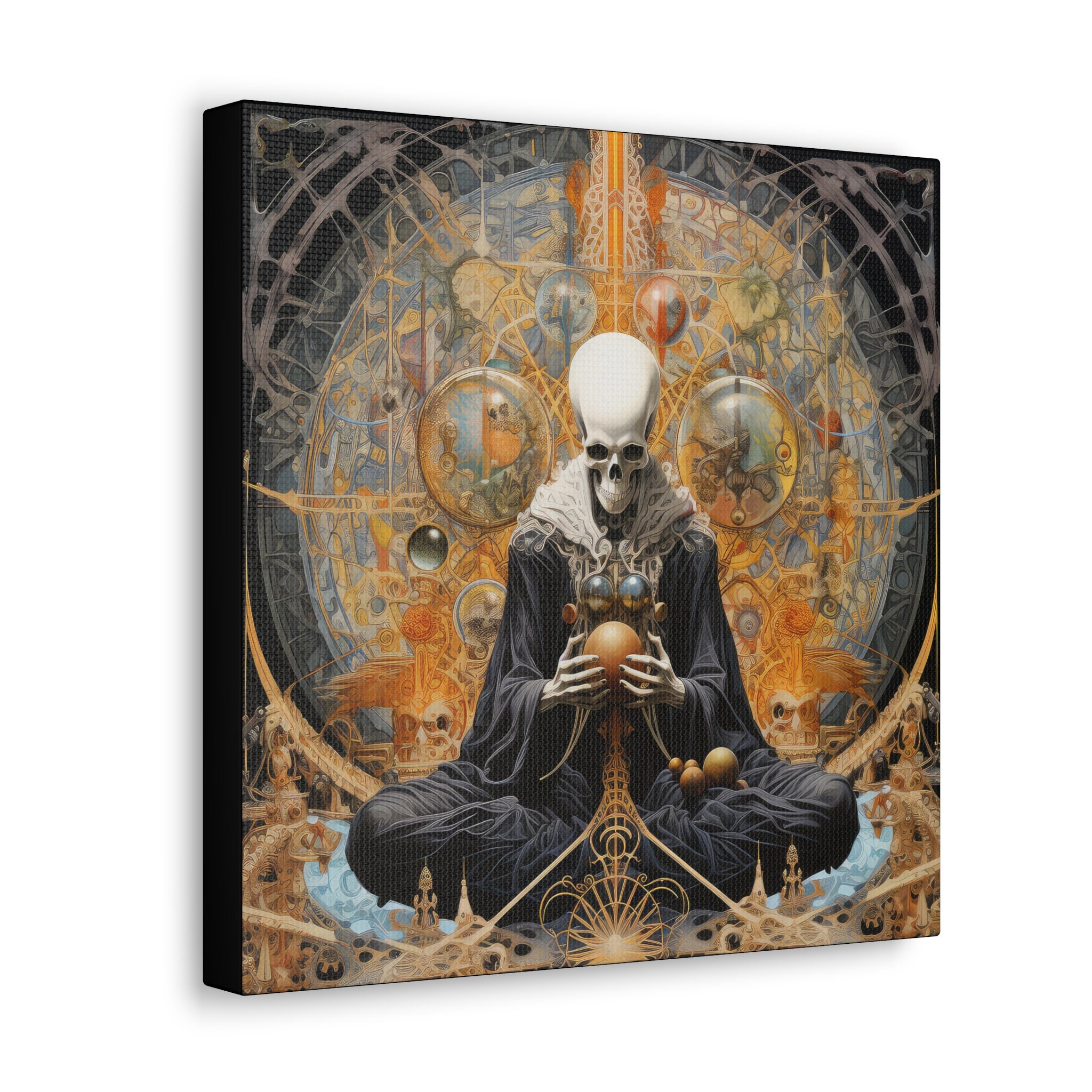 Celestial Skeleton Enchantment, Mystical Artwork for Cosmic Enthusiasts - Etsy