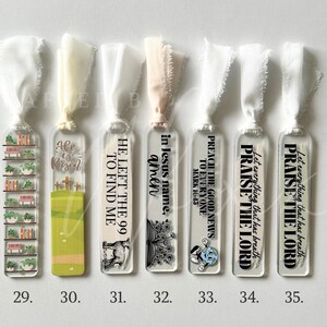 Acrylic Bookmark: Faith, Floral, Checkered, Nativity, Books ...