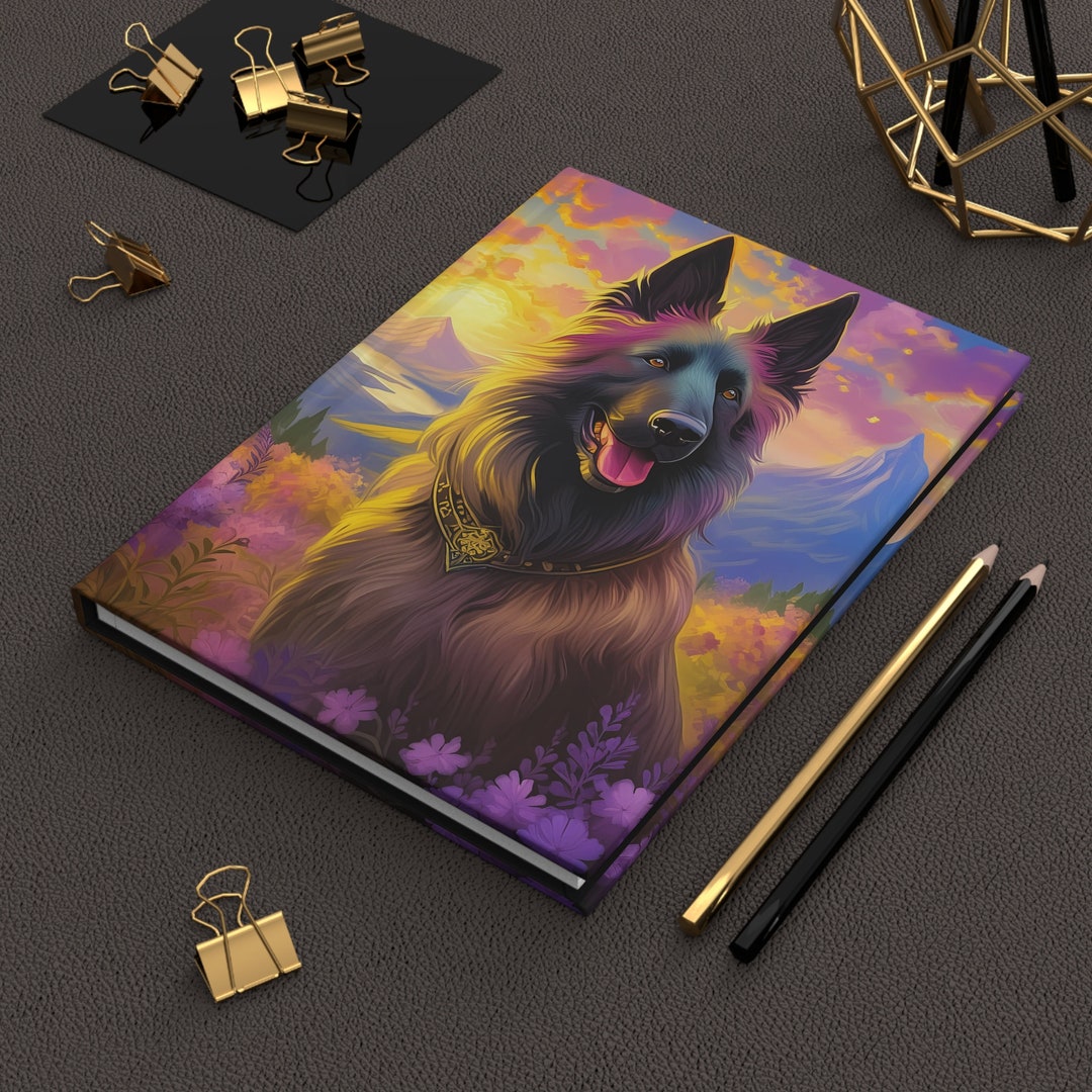 Stunning Belgian Tervuren Hardcover Journal Notebook Matte Belgian ...