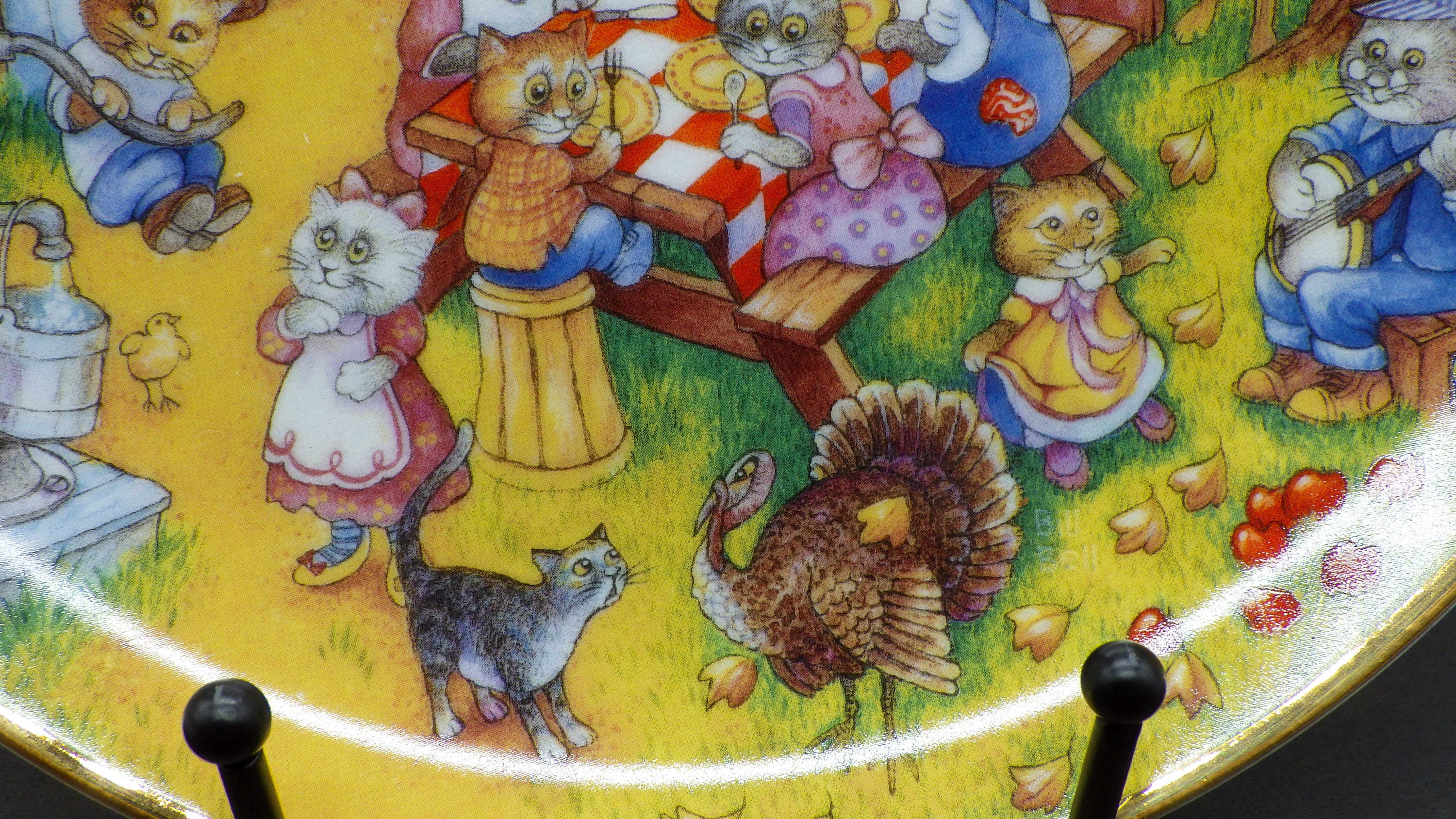 Vintage Artist Bill Bell Limited Edition Franklin Mint Cat Plates a ...