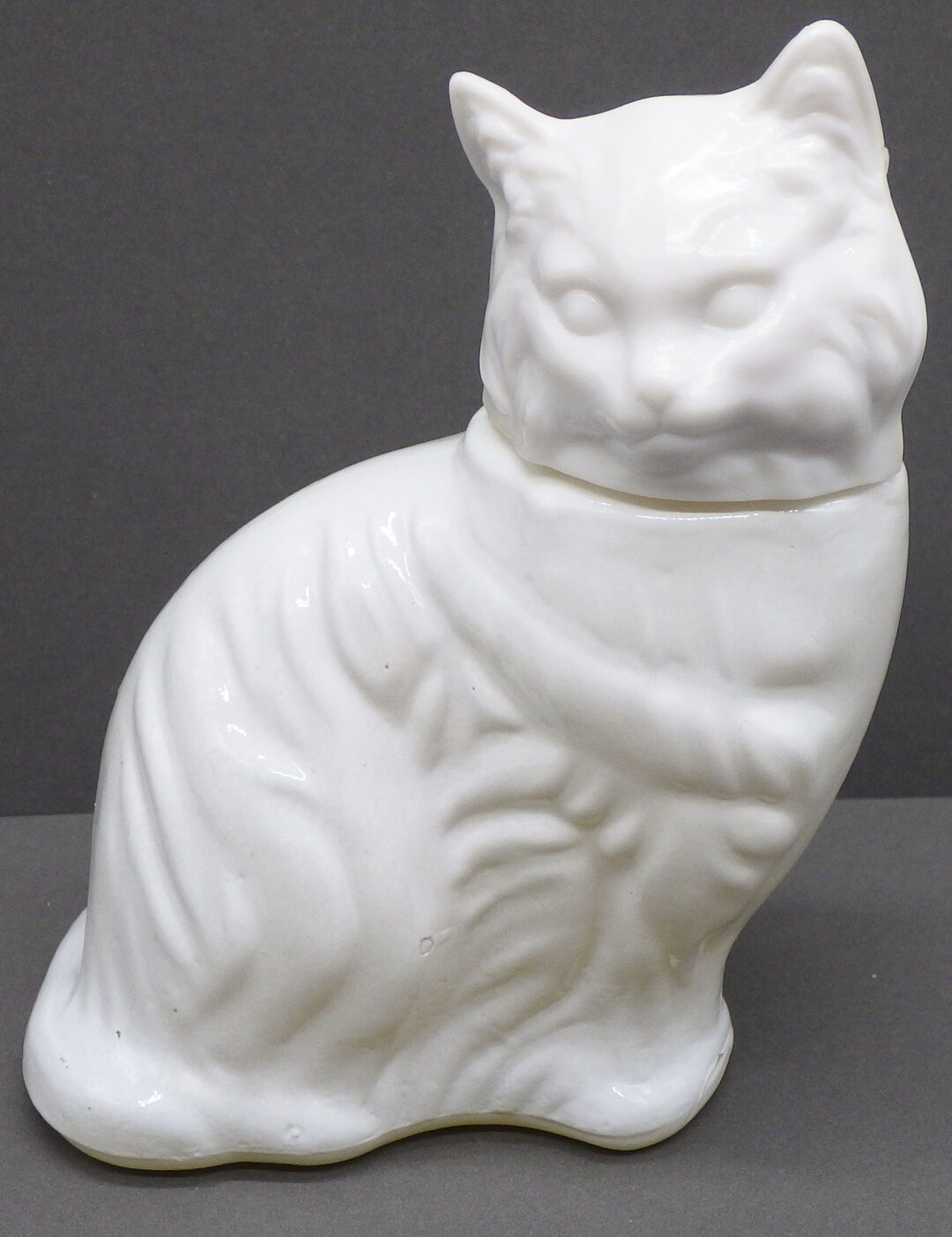Vintage Avon White Cat Glass Cologne Bottle - Etsy
