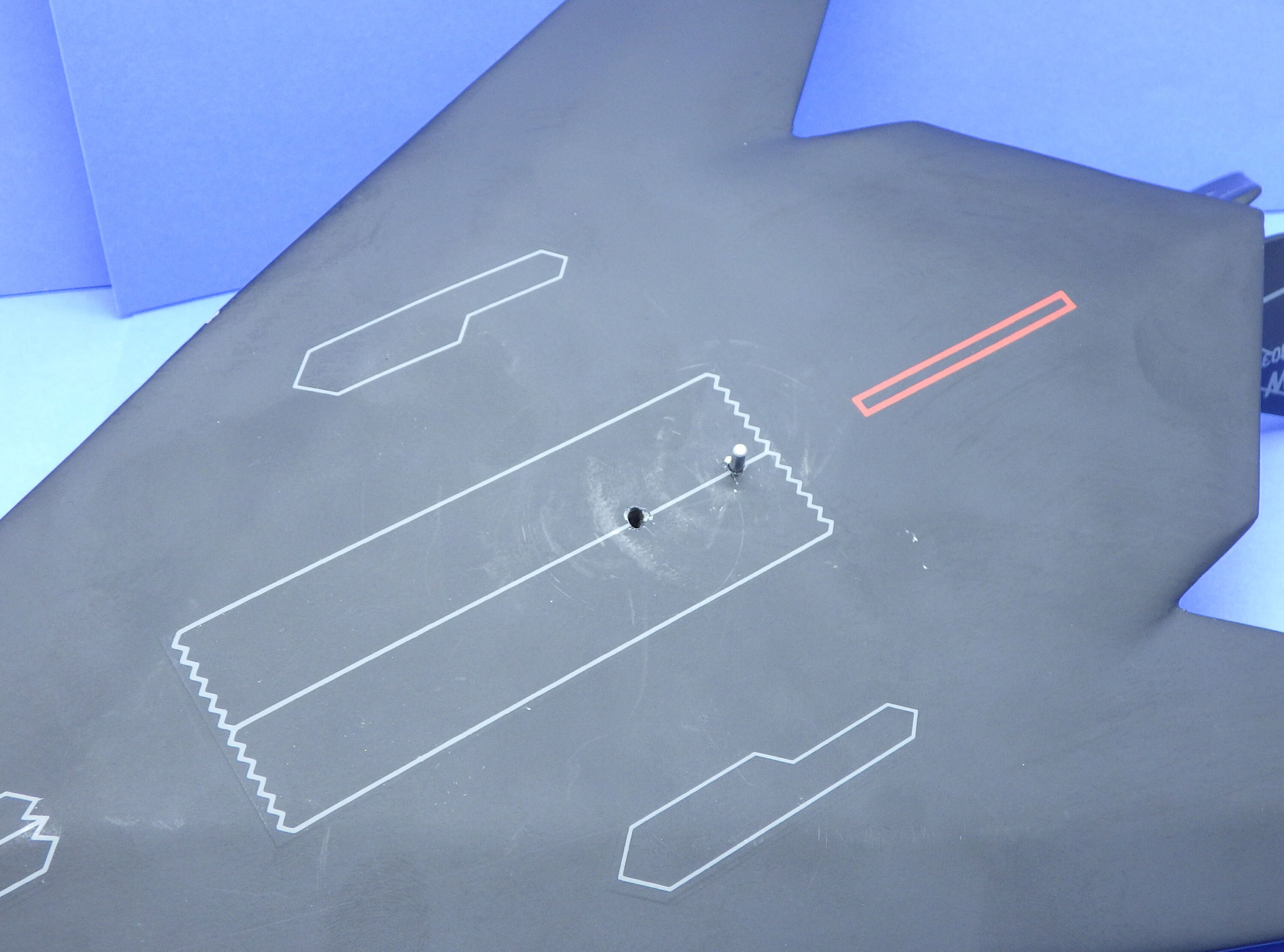 Vintage Lockheed Martin F-117A Wood Scale 1/48 Model With Famous Skunk ...