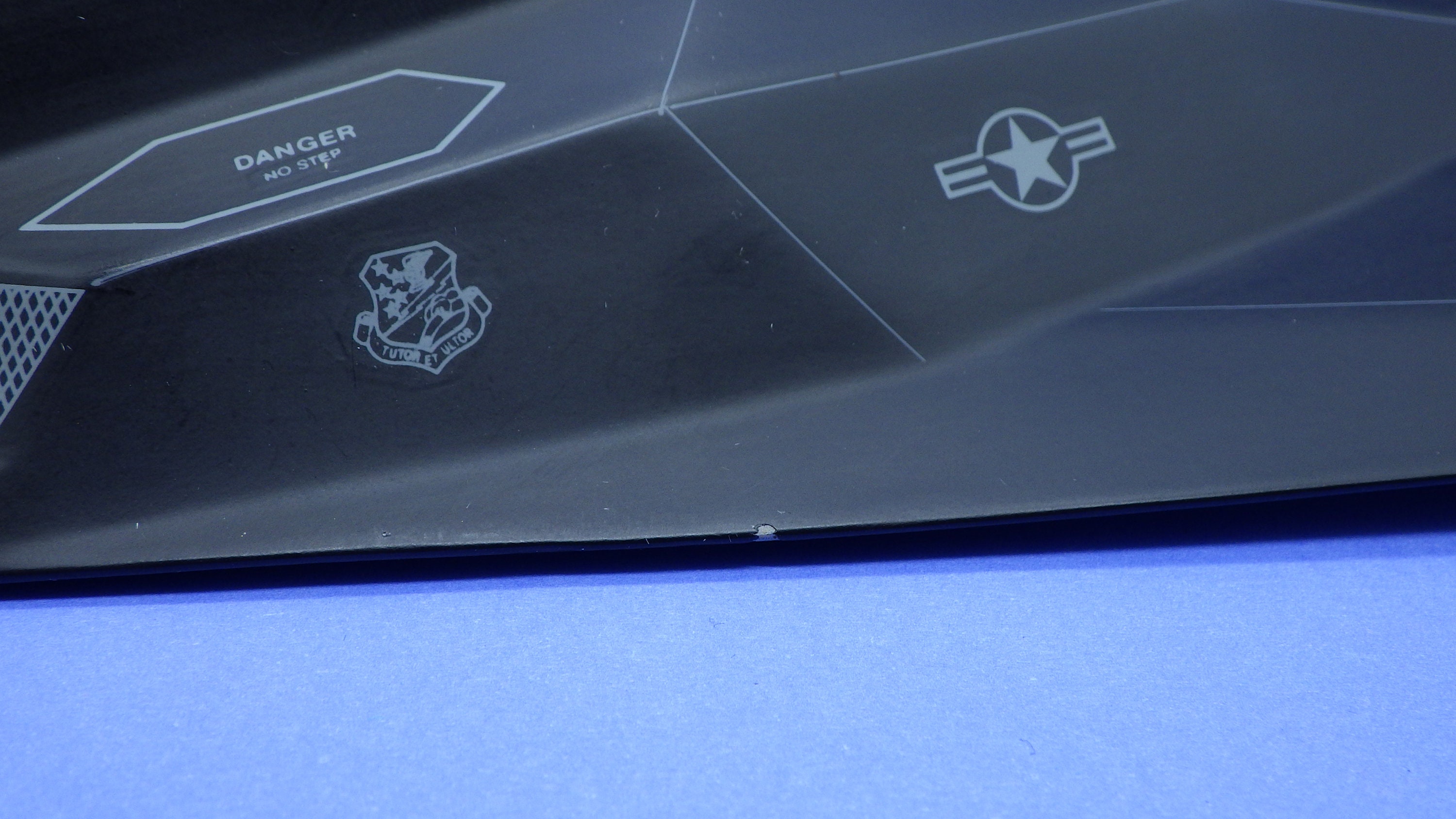 Vintage Lockheed Martin F-117A Wood Scale 1/48 Model With Famous Skunk ...