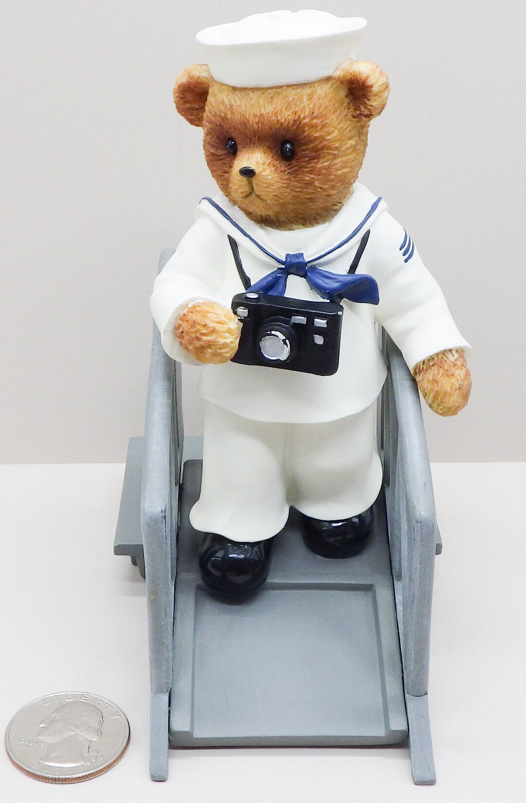 Liberty Call US Navy Bear Figurine by the Hamilton Collection From ...
