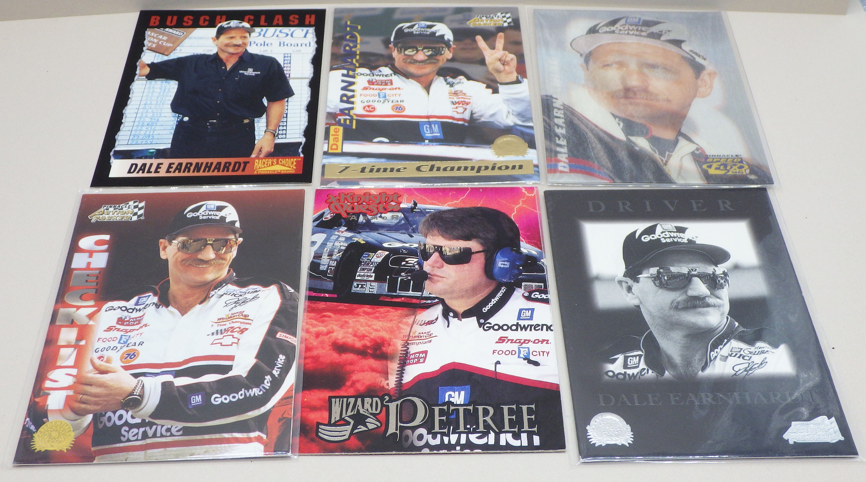 12 Nascar Dale Earnhardt Collectible Trading Cards 1996 Pinnacle Racers ...
