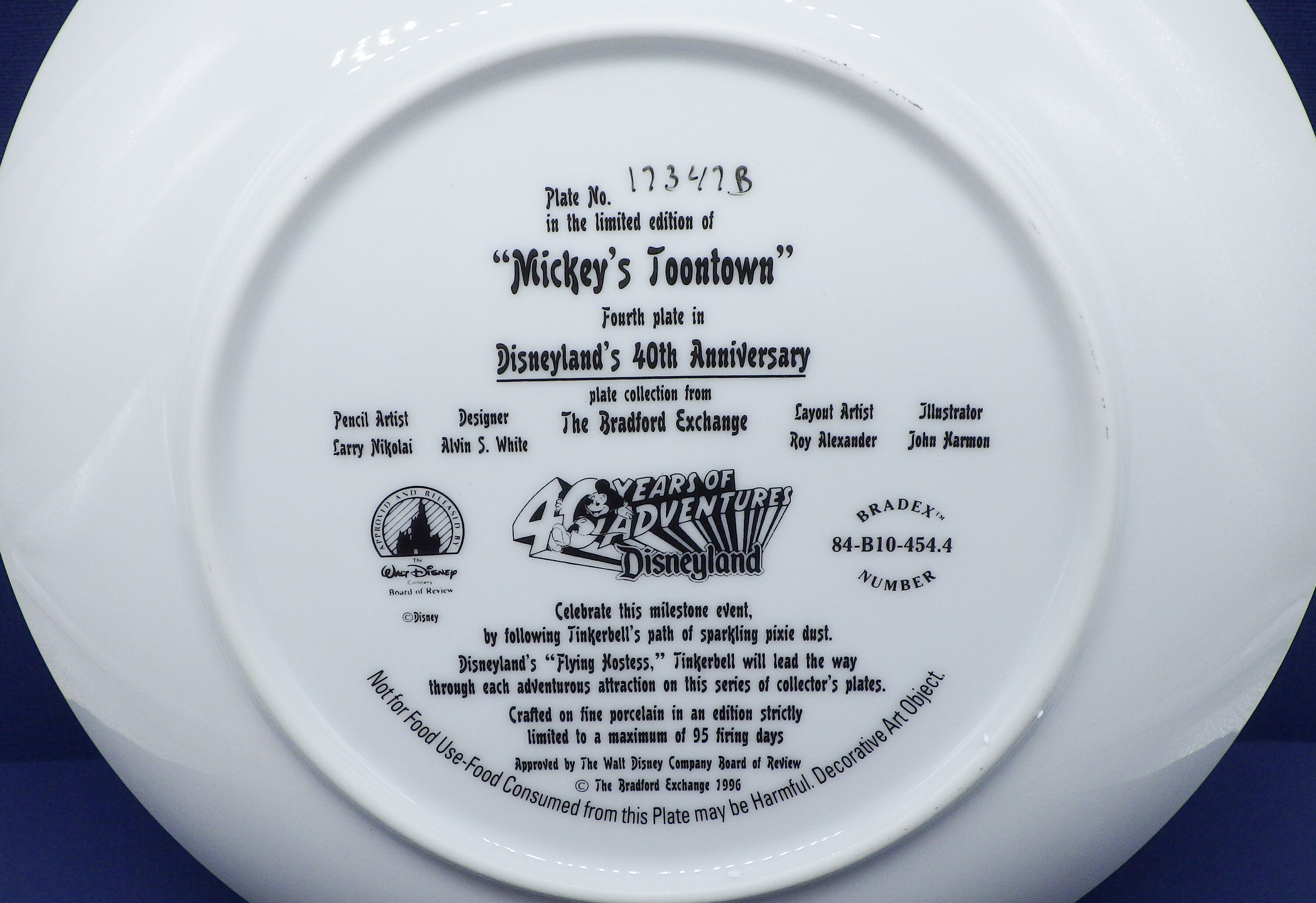 Vintage Disneyland's 40th Anniversary Mickey's Toontown Limited Editon ...