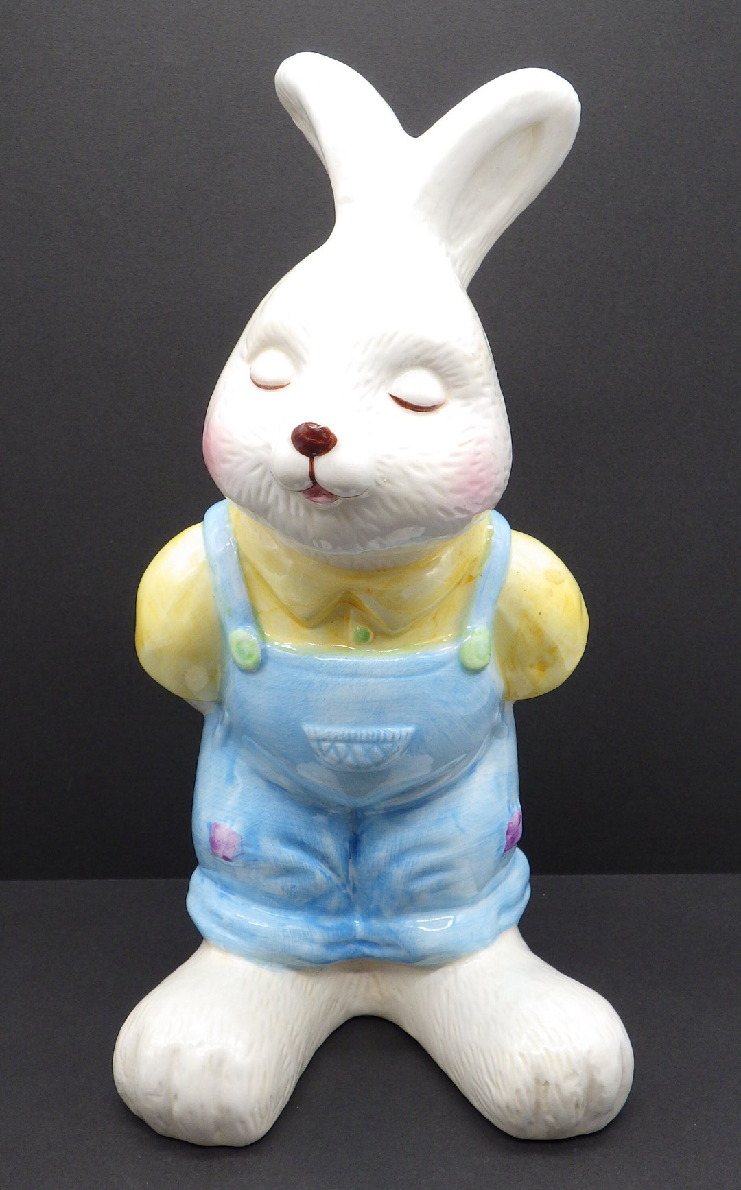 Vintage Bunny Rabbit Figurine Marked WCL Porcelain Ceramic Easter Bunny ...