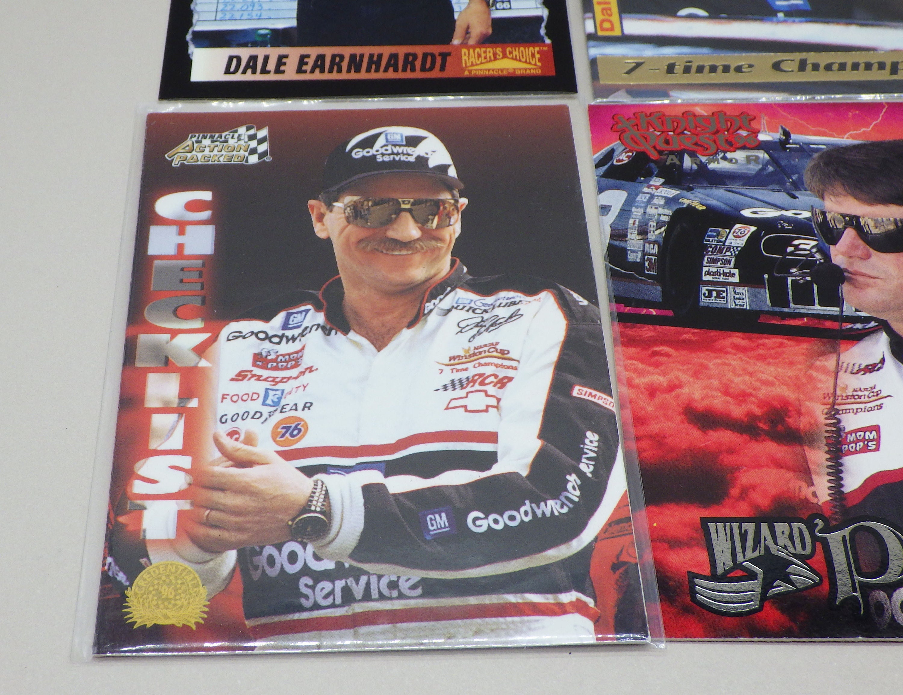 12 Nascar Dale Earnhardt Collectible Trading Cards 1996 Pinnacle Racers ...