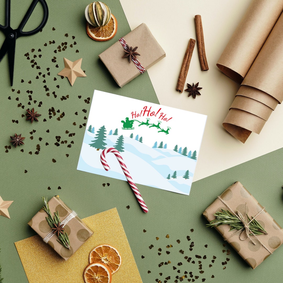 Set of 10 Digital Christmas Cards - Instant Download Holiday Cards - Etsy