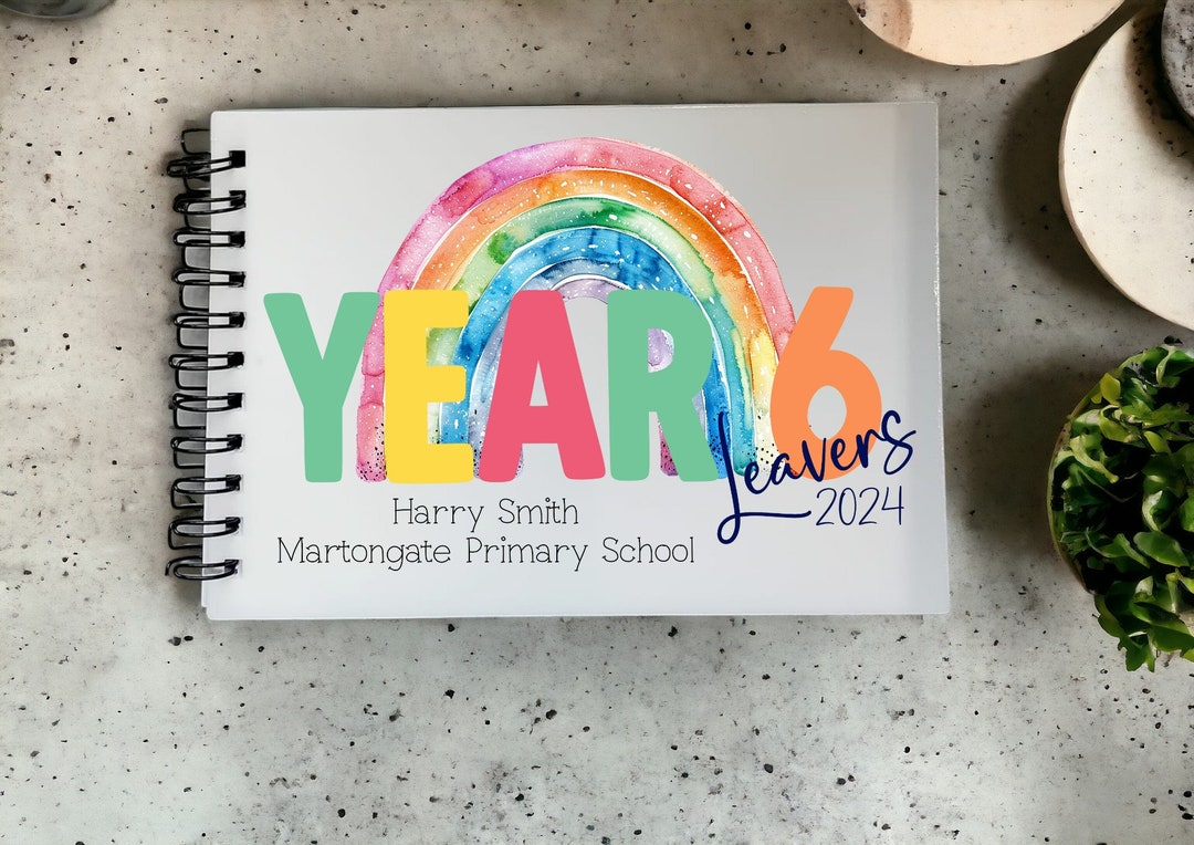 School Leavers Book Class of 2024 Leavers Autograph Book Primary ...