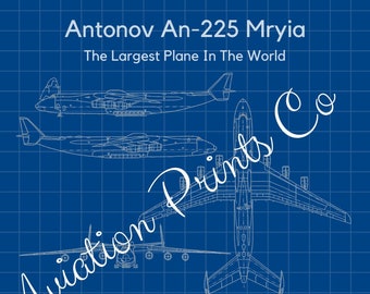 Antonov 225 Blueprint - Etsy