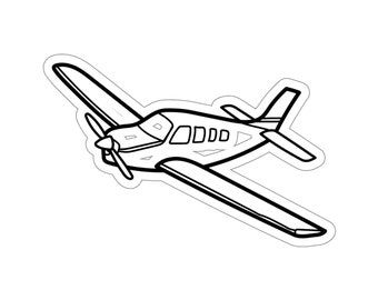 Custom Airplane Stickers Hand Drawn Personalized Aviation Your Plane - Etsy