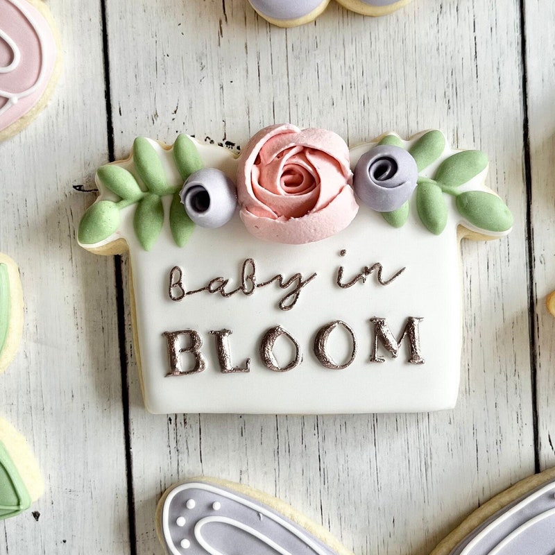 Floral Plaque Cookie Cutter - Etsy