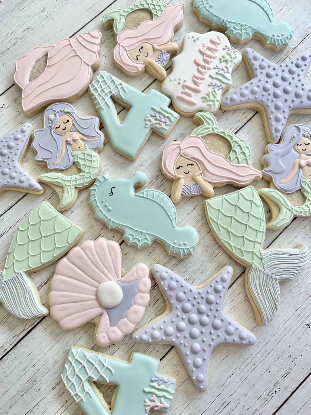 Mermaid 8-piece Cookie CUTTER Set - Etsy