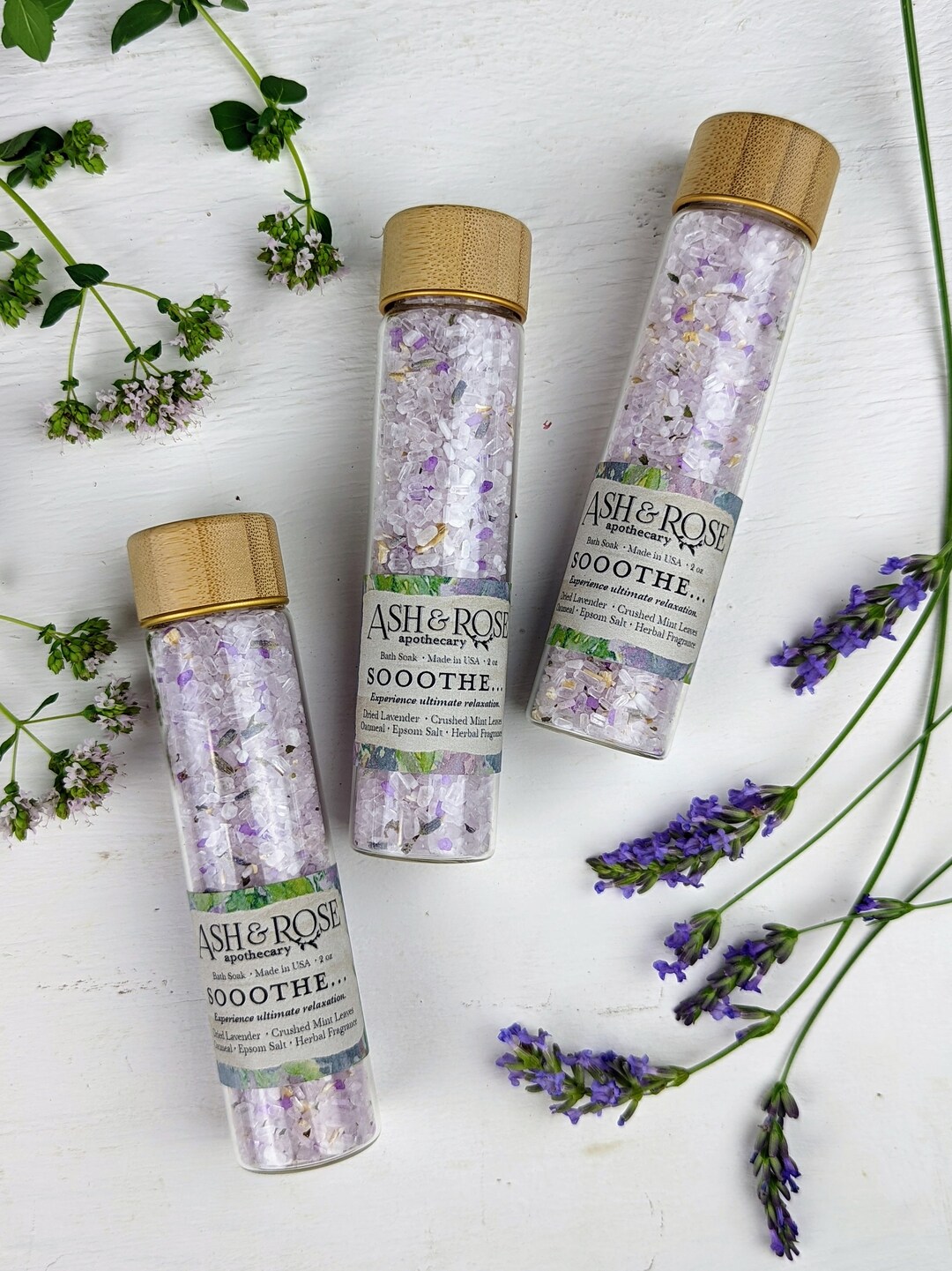 Sooothe Lavender Oatmeal Bath Soak Vial Handmade in Usa Natural - Etsy